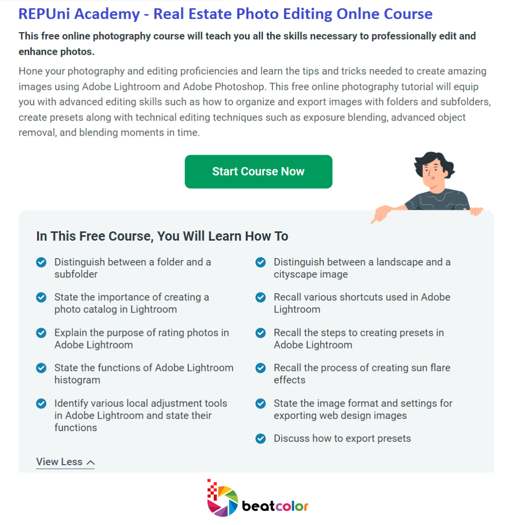 Real Estate Photo Editing Courses - Is It Worth? - BeatColor CO.,LTD
